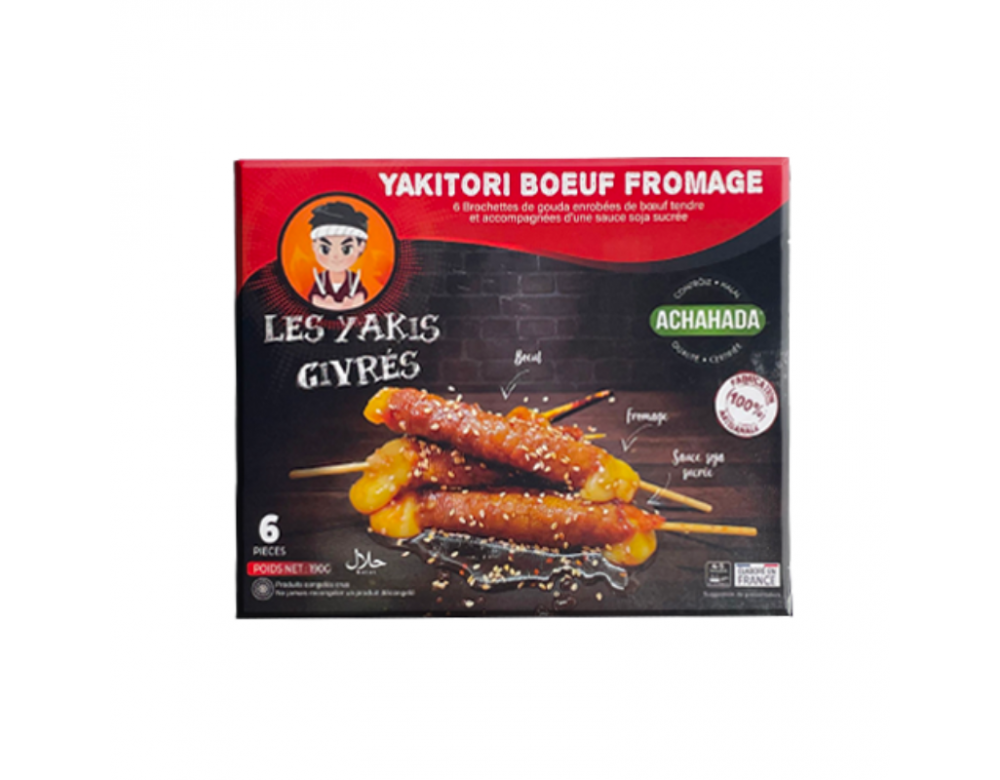 Yakitori boeuf fromage Les yakis givrés certifiée par Achahada.